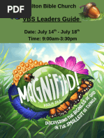 VBS Plan and Roster: Rotation Schedule: Each Section Ends 5 Minutes ...