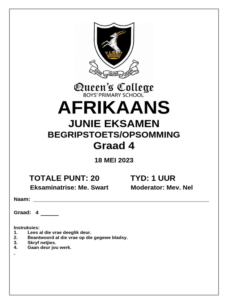 My Skool Begirp en Opsomming | PDF