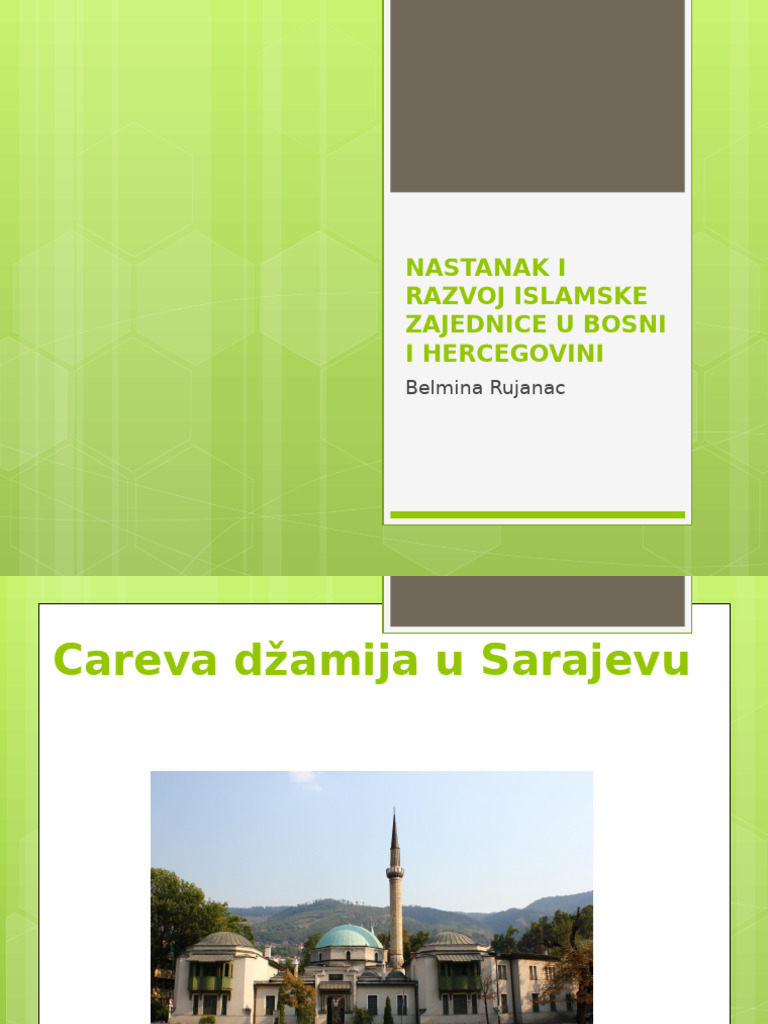 Nastanak I Razvoj Islmske Zajednice U Bosni I Hercegovini | PDF