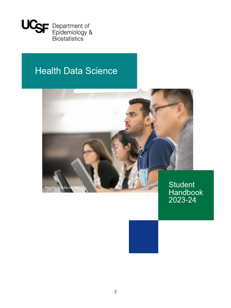 UCSF Health Data Science Handbook 2023-24 | PDF | Plagiarism | Academic ...