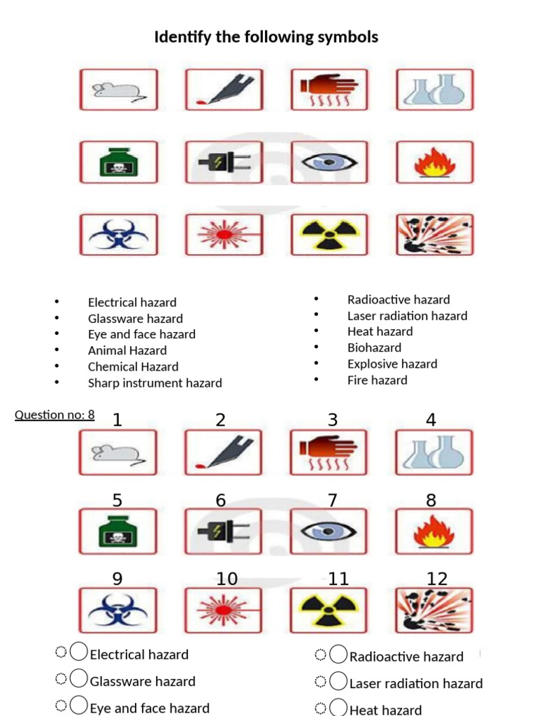 Biosafety Symbols For Tutorial | PDF