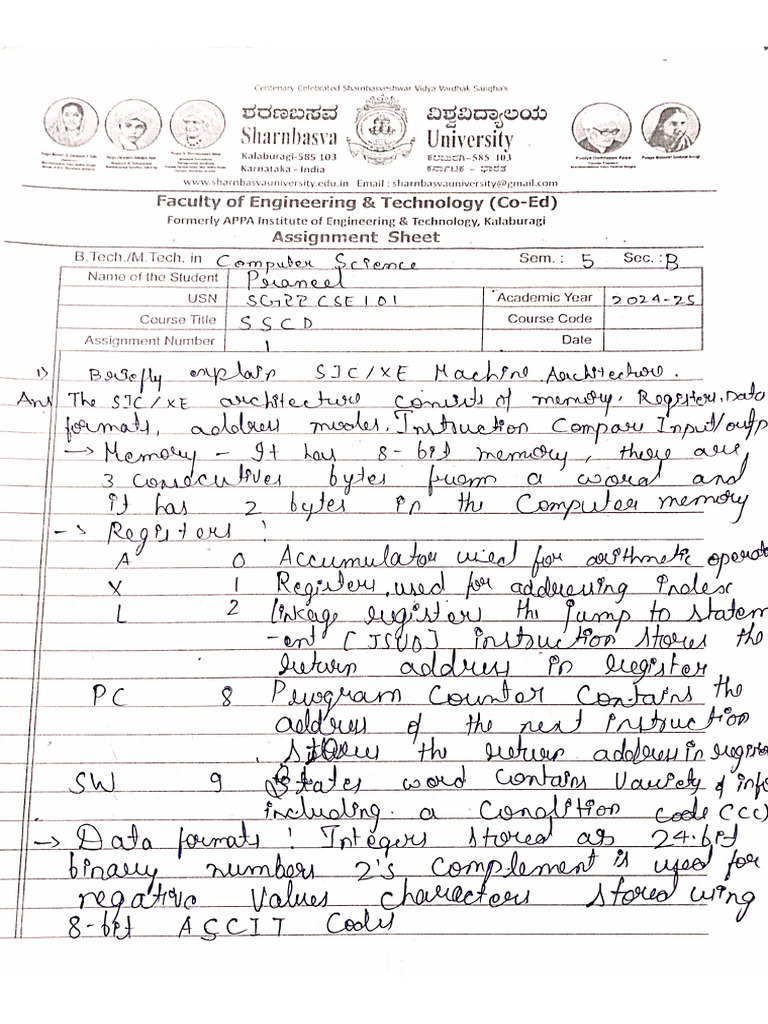 SSCD Assignment | PDF