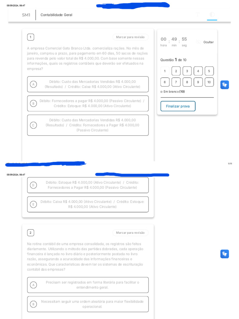 Registros Contábeis na Empresa Gato Branco | PDF | Contabilidade ...