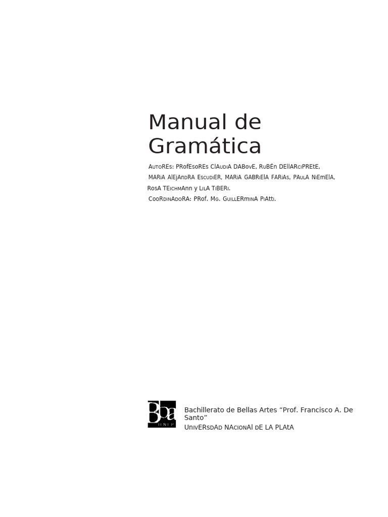 Manual de Gramática | PDF | Adjetivo | Pronombre