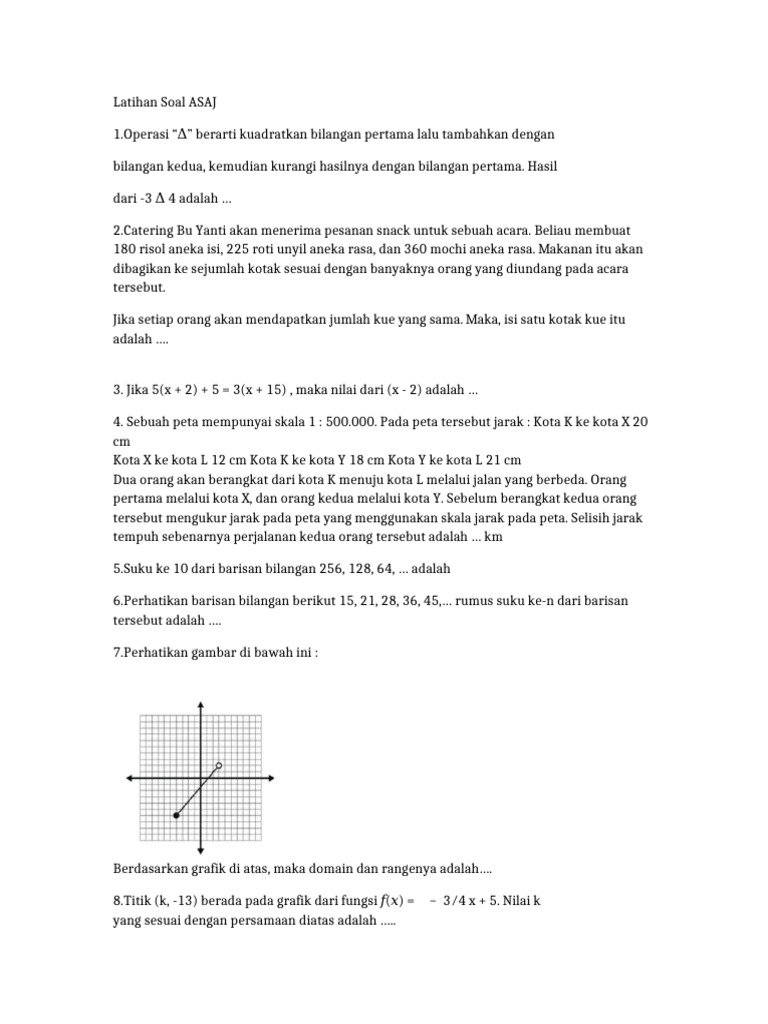 Latihan Soal ASAJ | PDF