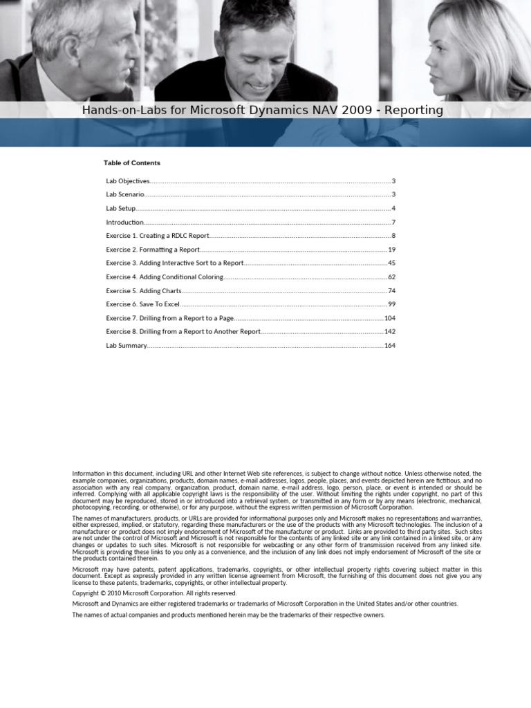 Hands-On-Labs For Microsoft Dynamics NAV 2009 | PDF | Microsoft Sql ...
