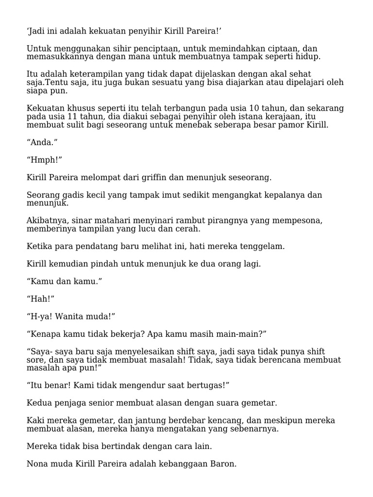 Pangeran Malas Menjadi Jenius Part59 | PDF