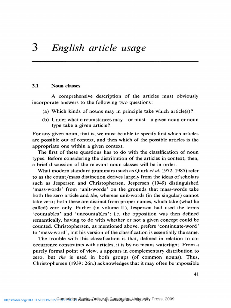 English Article Usage | PDF | Grammatical Number | Noun