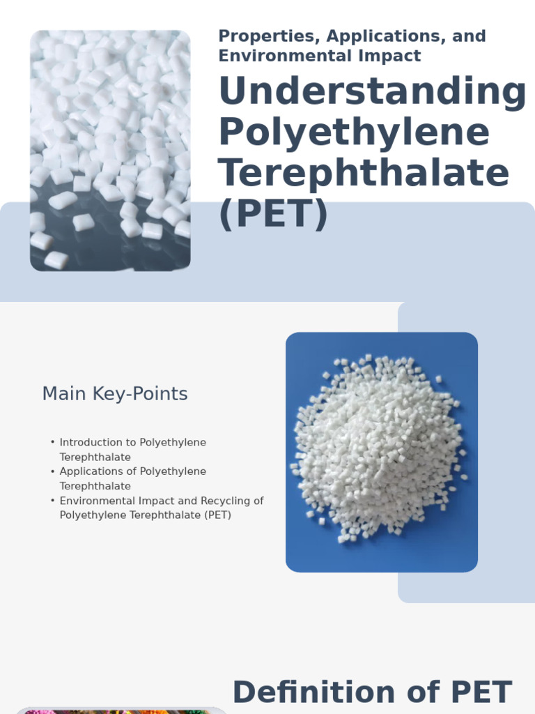 Understanding Polyethylene Terephthalate (PET) | PDF | Polyethylene | Recycling