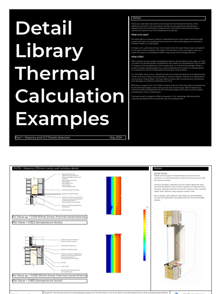 Detail Library Thermal Calculation Examples | PDF | Building Insulation ...