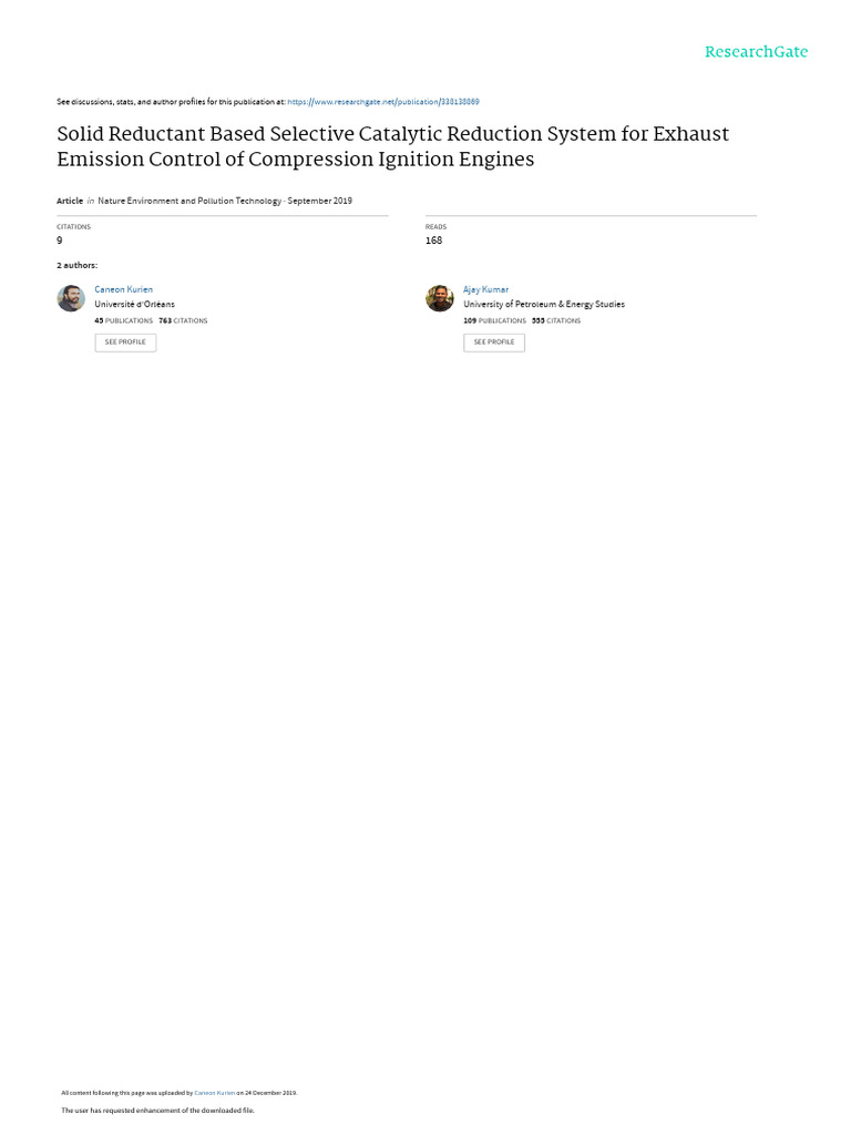 PublishedarticleNL 69 34 32 B 3574 | PDF | Exhaust Gas | Urea