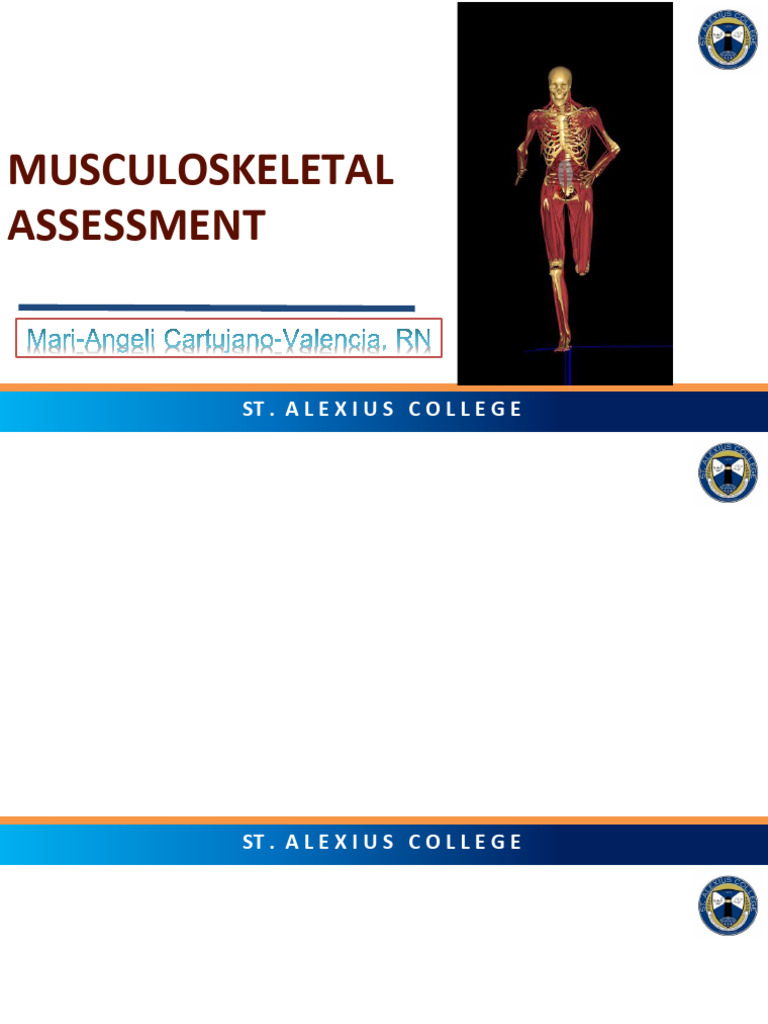 Musculoskeletal Assessment Guide | PDF | Anatomical Terms Of Motion ...