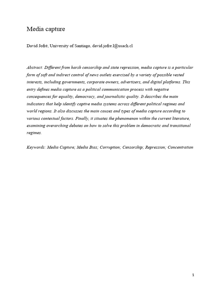 MediaCapture Jofre FINAL | PDF | News | Journalism