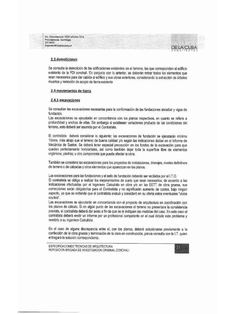 EETT - Demoliciones | PDF