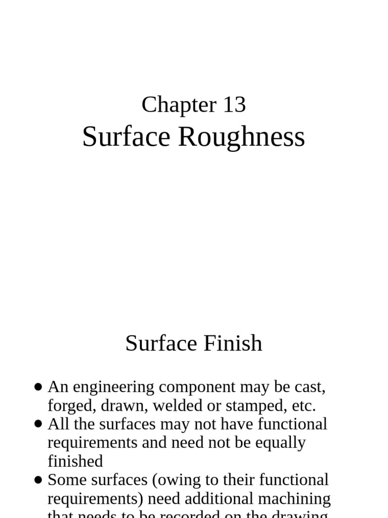 Surface Roughness | PDF