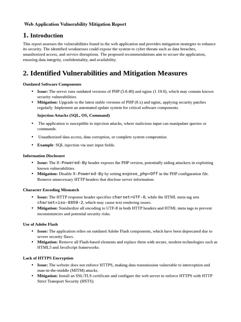 Web Application Vulnerability | PDF | Security | Computer Security