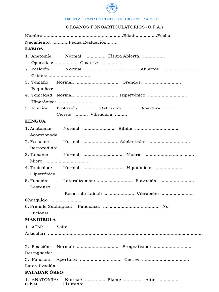 Anamnesis Ofas | PDF