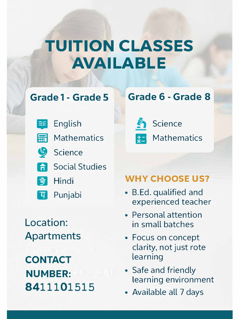 Final Tuition Classes Flyer | PDF