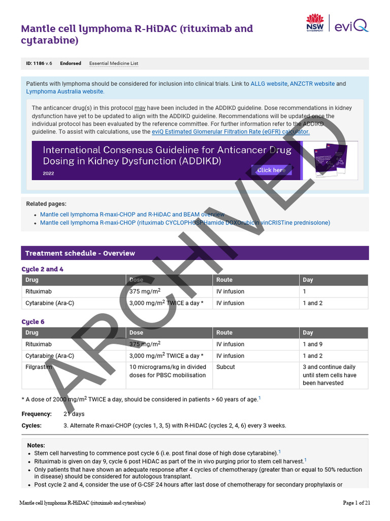 ID-1186-Mantle-cell-R-HiDAC-rituximab-and-cytarabine-protocol-and-PI ...