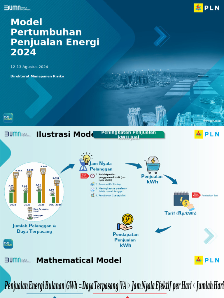 Model Pertumbuhan Penjualan Energi | PDF