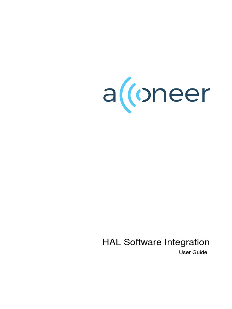 User Guide HAL Software Integration | PDF | Microcontroller | Computer ...