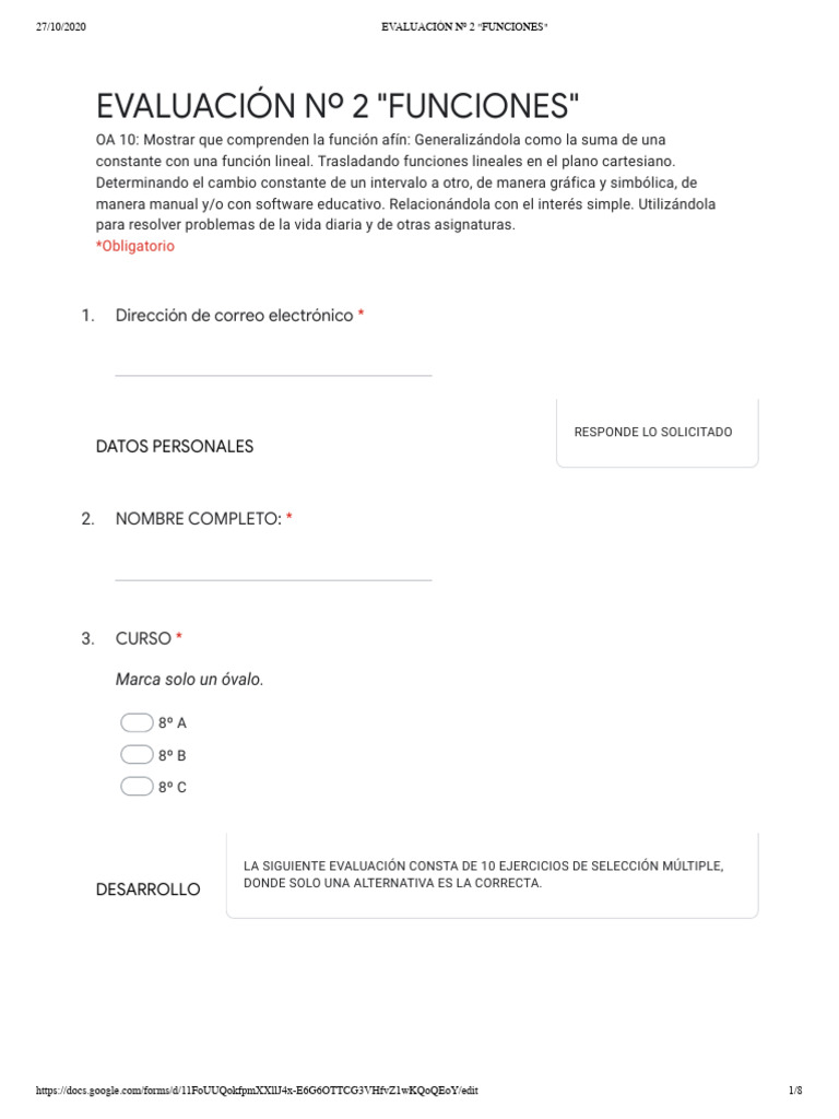Matemáticas - Funciones | PDF