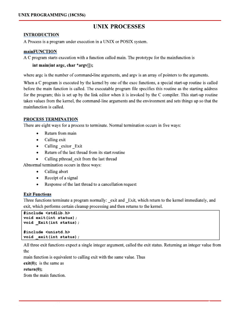 Unix Module 4 | PDF