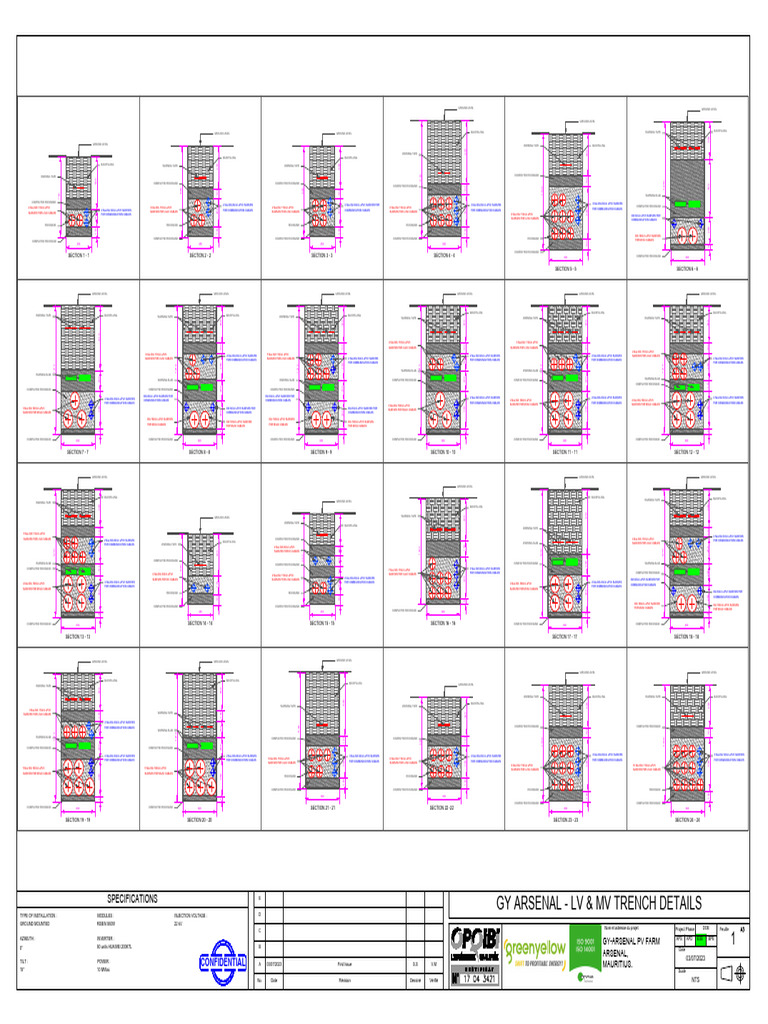 GY Arsenal - Trenching Works - Construction DWG - IndA-TRENCH DETAILS | PDF
