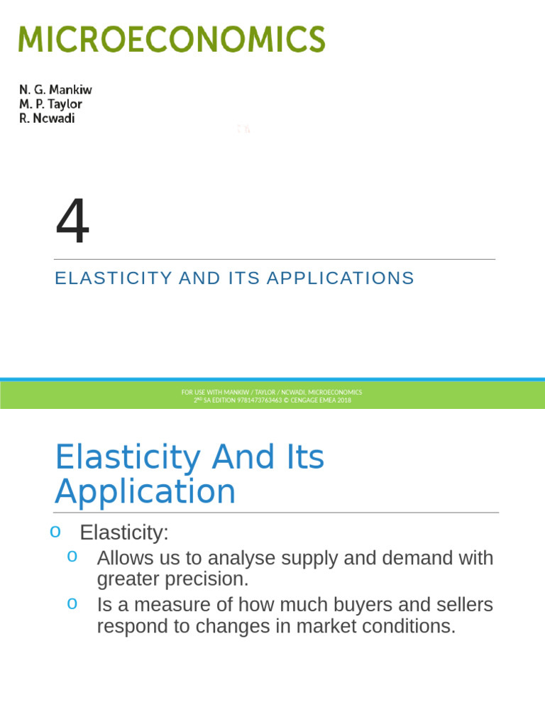 Elasticity and Its Applications | PDF | Elasticity (Economics) | Demand