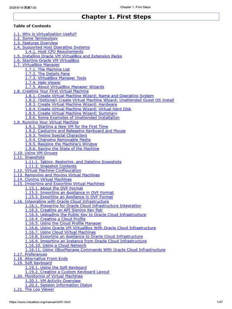 Chapter 1. First Steps | PDF | Virtual Machine | Virtualization