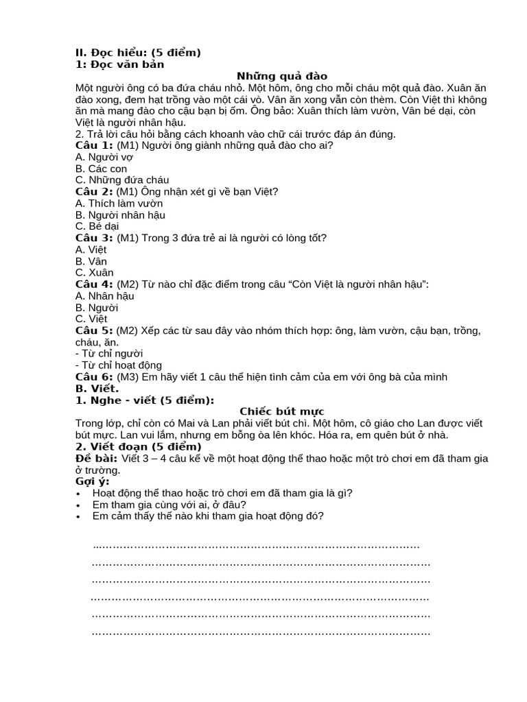 đề GK L2 | PDF