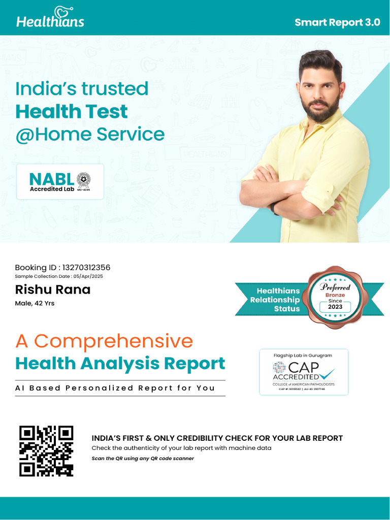 A Comprehensive: Health Analysis Report | PDF | Cholesterol | Fat