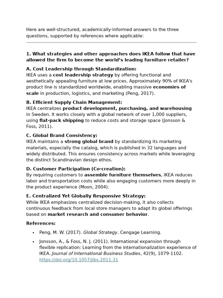 IKEA Case Study - Midterm - Merry Safwat | PDF | Supply Chain | Organizational Culture