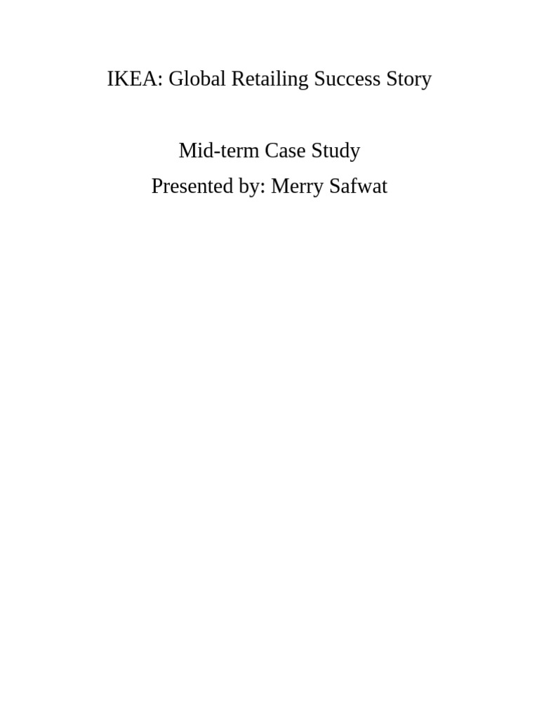Mid-Term Case Study - Merry Safwat | PDF | Brand | Organizational Structure