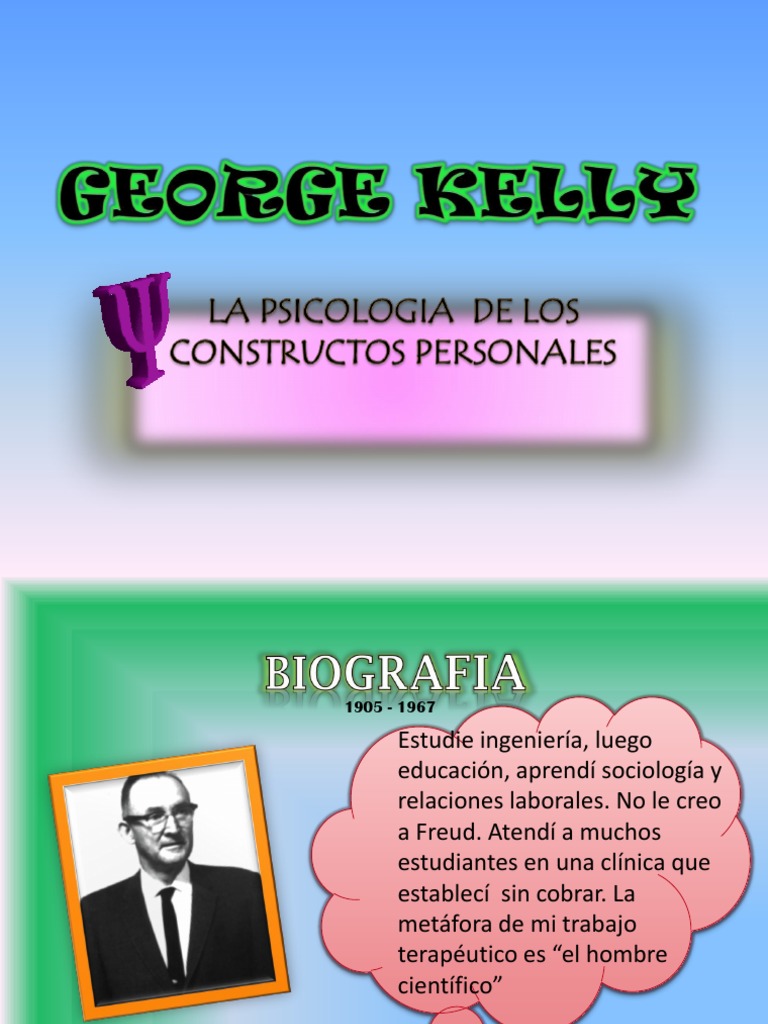 George Kelly... Ya | PDF | Cognición | Conceptos psicologicos