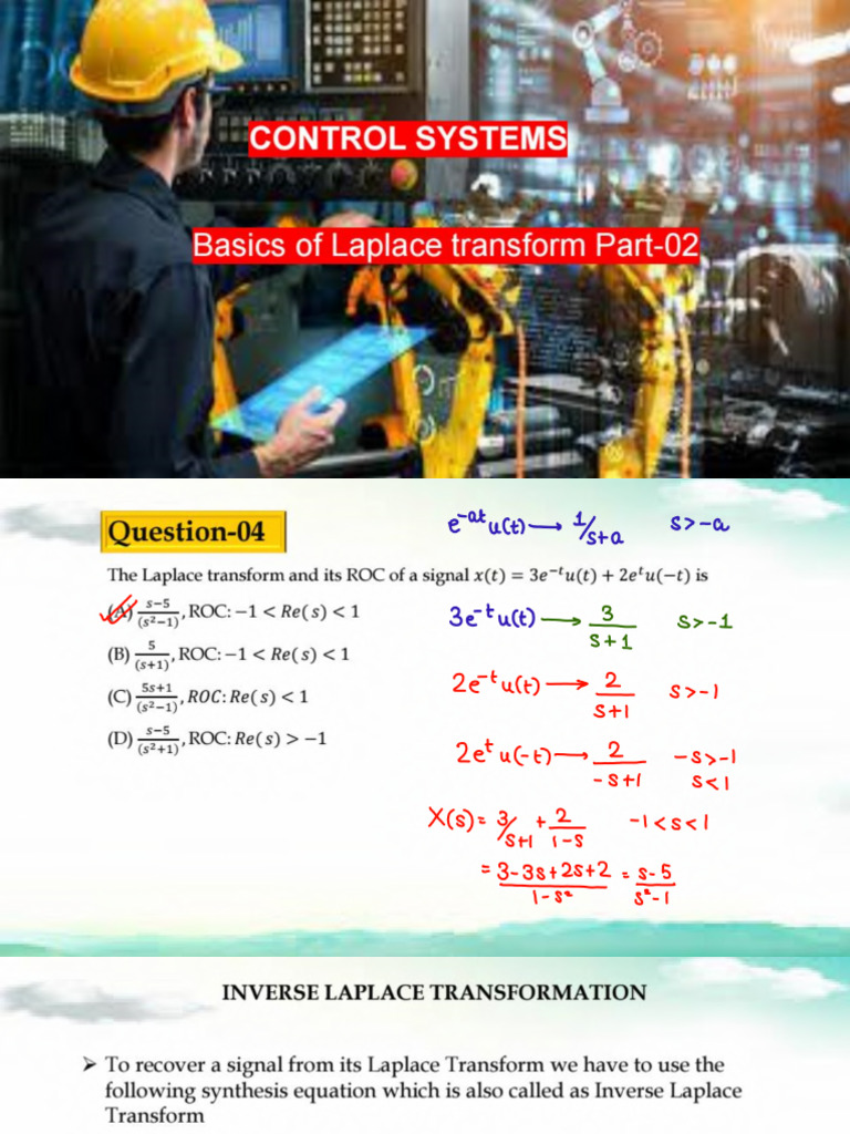 Lecture-03_ Basics of Laplace Transform Part-02 | PDF