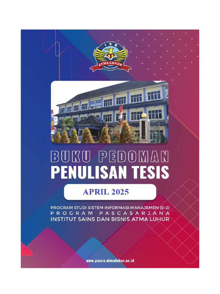 Pedoman Penulisan Tesis s2 Revisi April 2025 (2) | PDF