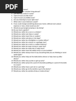 40 Weird Questions To Ask Your Students | PDF
