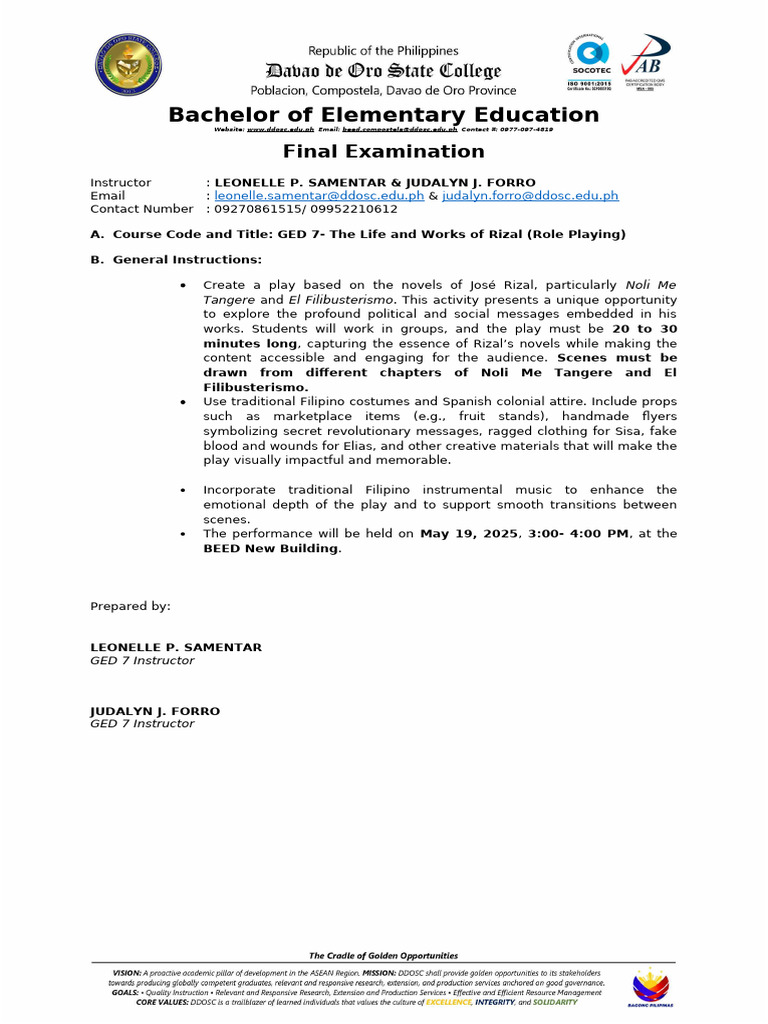 Ged7 - Final Examination Outline | PDF | Communication | Human ...