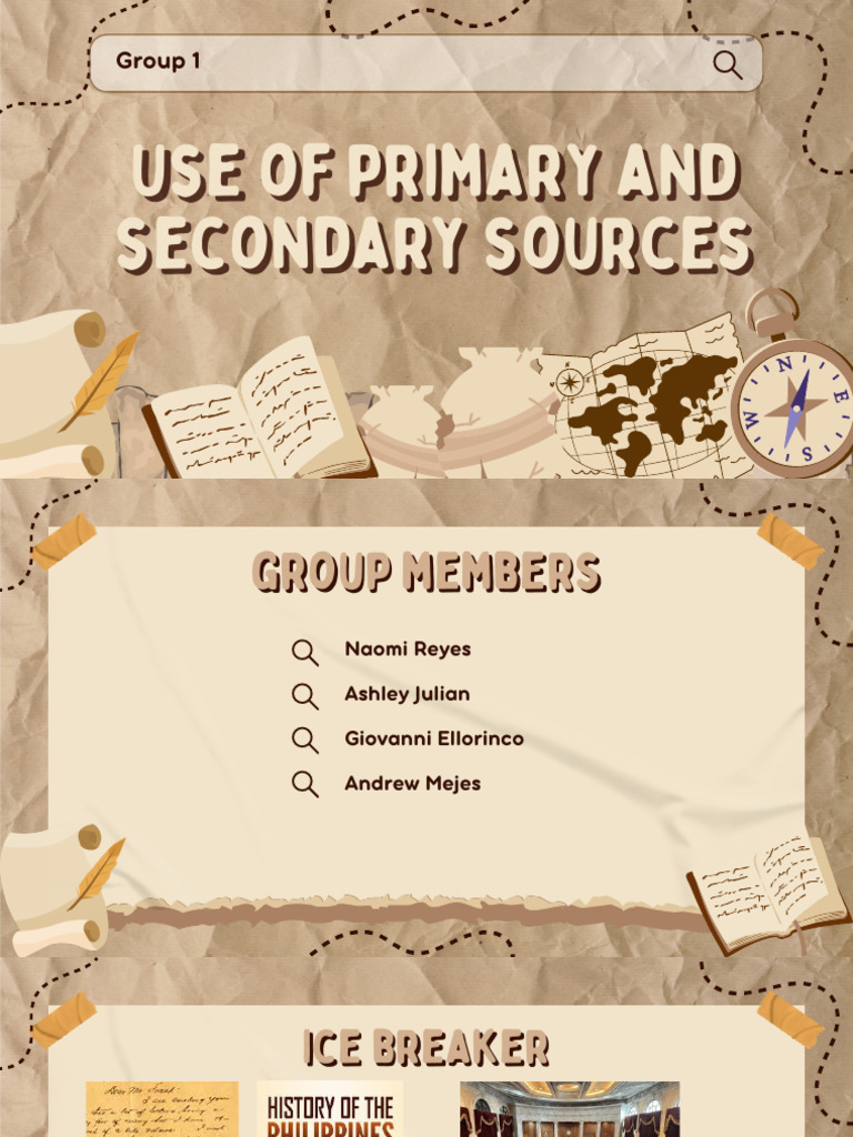 Use of Primary and Secondary Sources PDF | PDF | Primary Sources ...