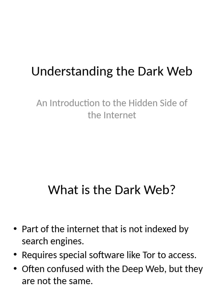 Dark Web Overview and Access Guide | PDF