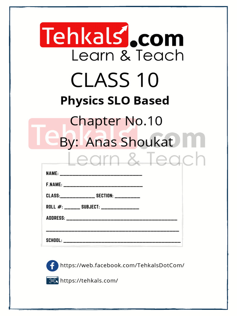 Class 10 Phy SLO CH # 10 | PDF