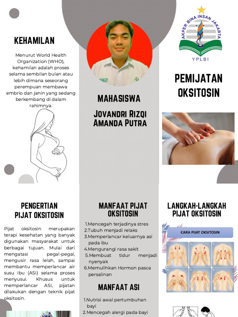 Brosur Pijat Oksitosin PDF | PDF