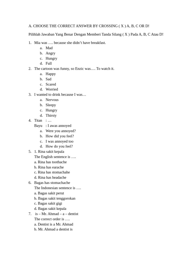 Sas English Class 5 | PDF