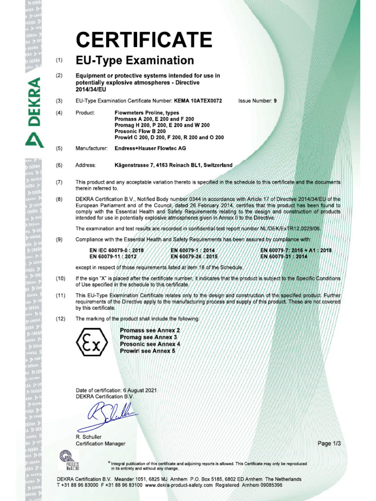Medidores de Vazão - E+H Promass 200 | PDF | Computer Engineering