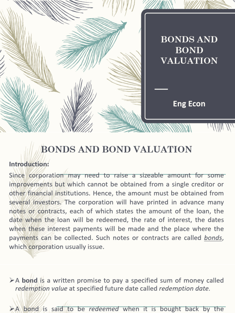 Bonds and Bond Valuation | PDF | Bonds (Finance) | Yield (Finance)