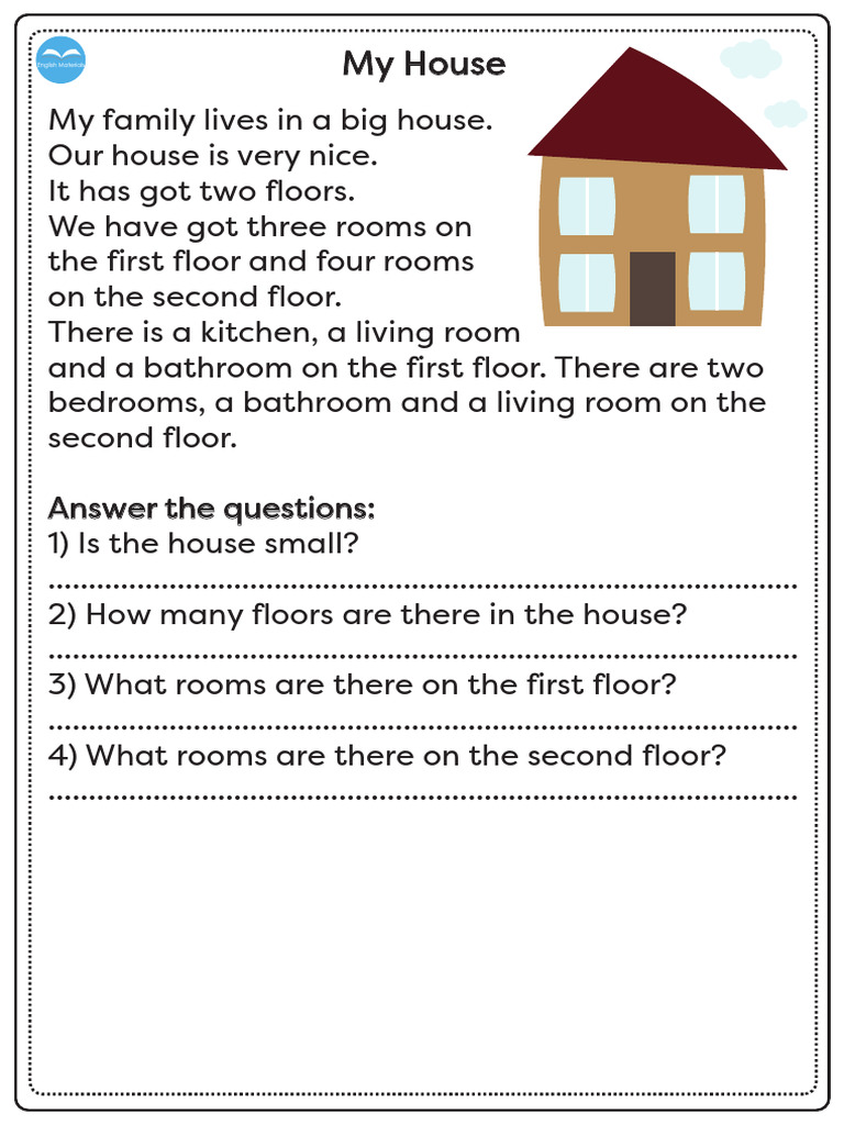 Reading - Comprehension - House - Englishmat | PDF