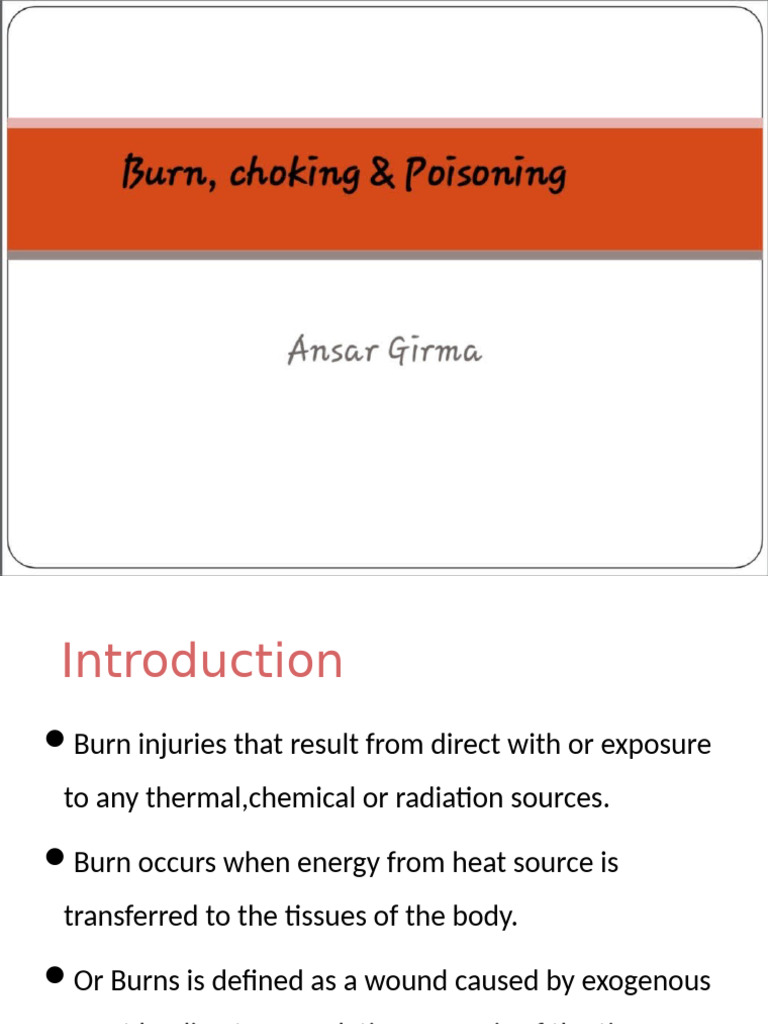 Comprehensive Guide to Burn Injuries | PDF | Burn | Venom