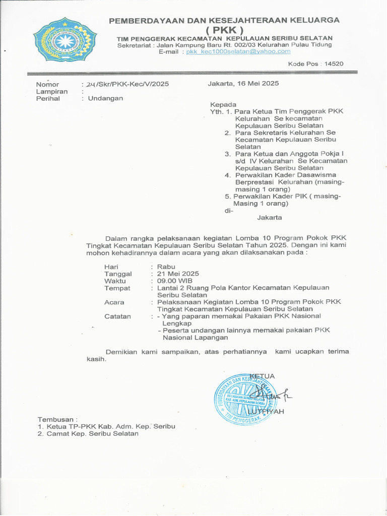 Undangan Lomba 10 Program 2025 | PDF