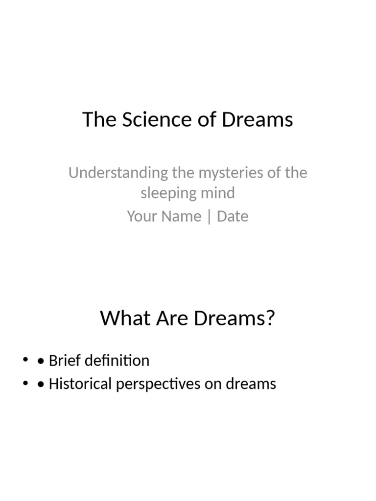 The_Science_of_Dreams | PDF